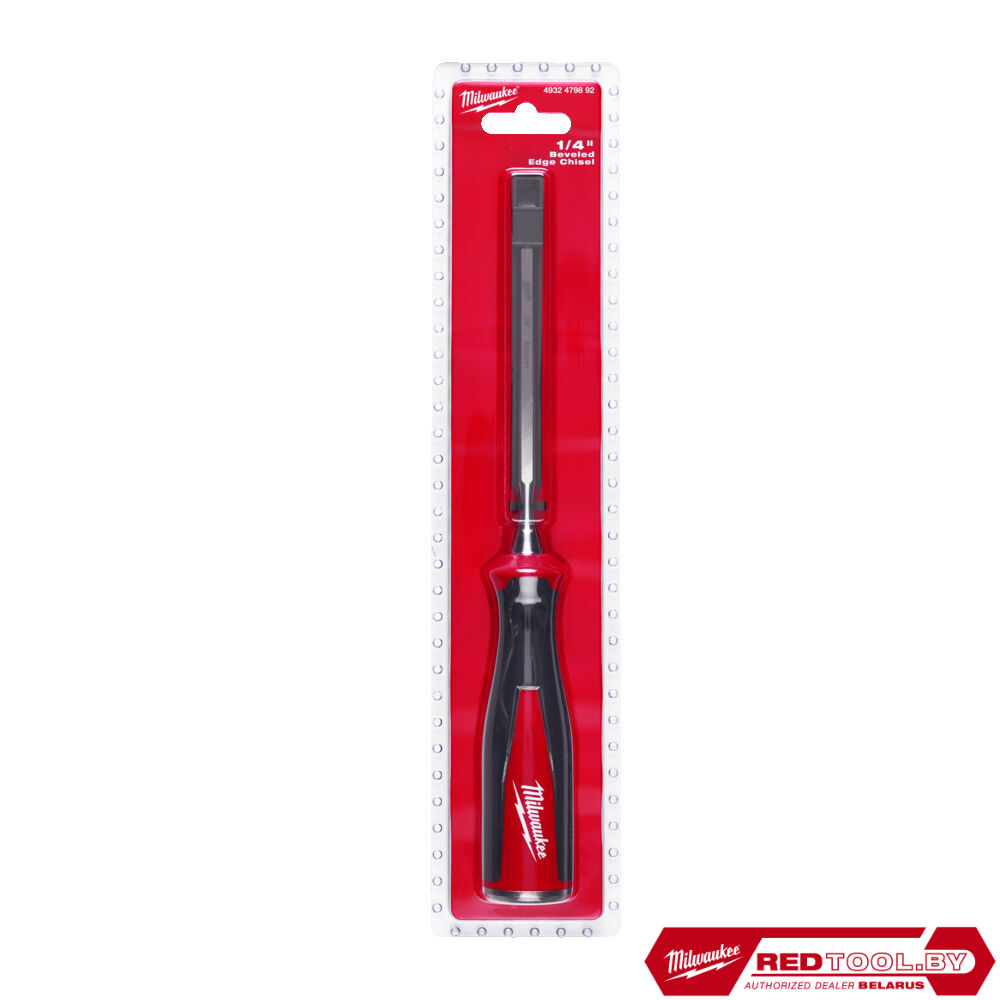 Купить стамеска плоская milwaukee ¼˝ beveled edge chisel - 4932479892 ...