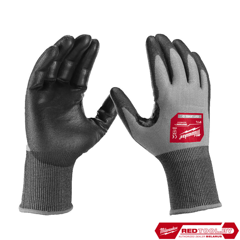 Купить перчатки рабочие milwaukee 12 pack hi-dex cut d gloves 9／l ...